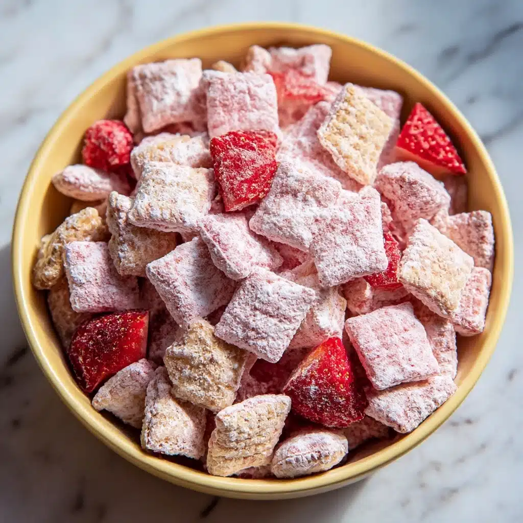 Strawberry Shortcake Puppy Chow: Irresistibly Sweet & Crunchy Snack