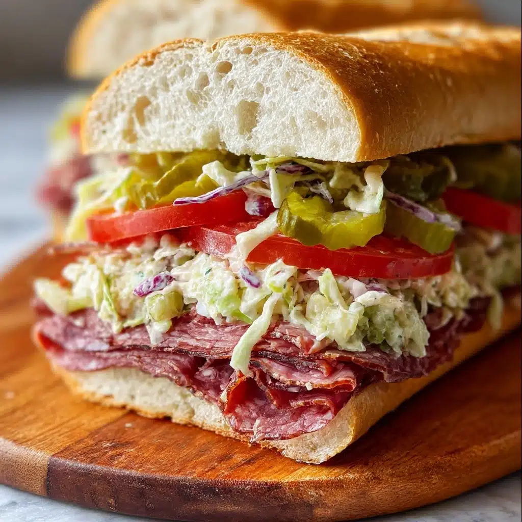 Italian Grinder Salad Sandwich TikTok Viral | Crunchy & Zesty Delight