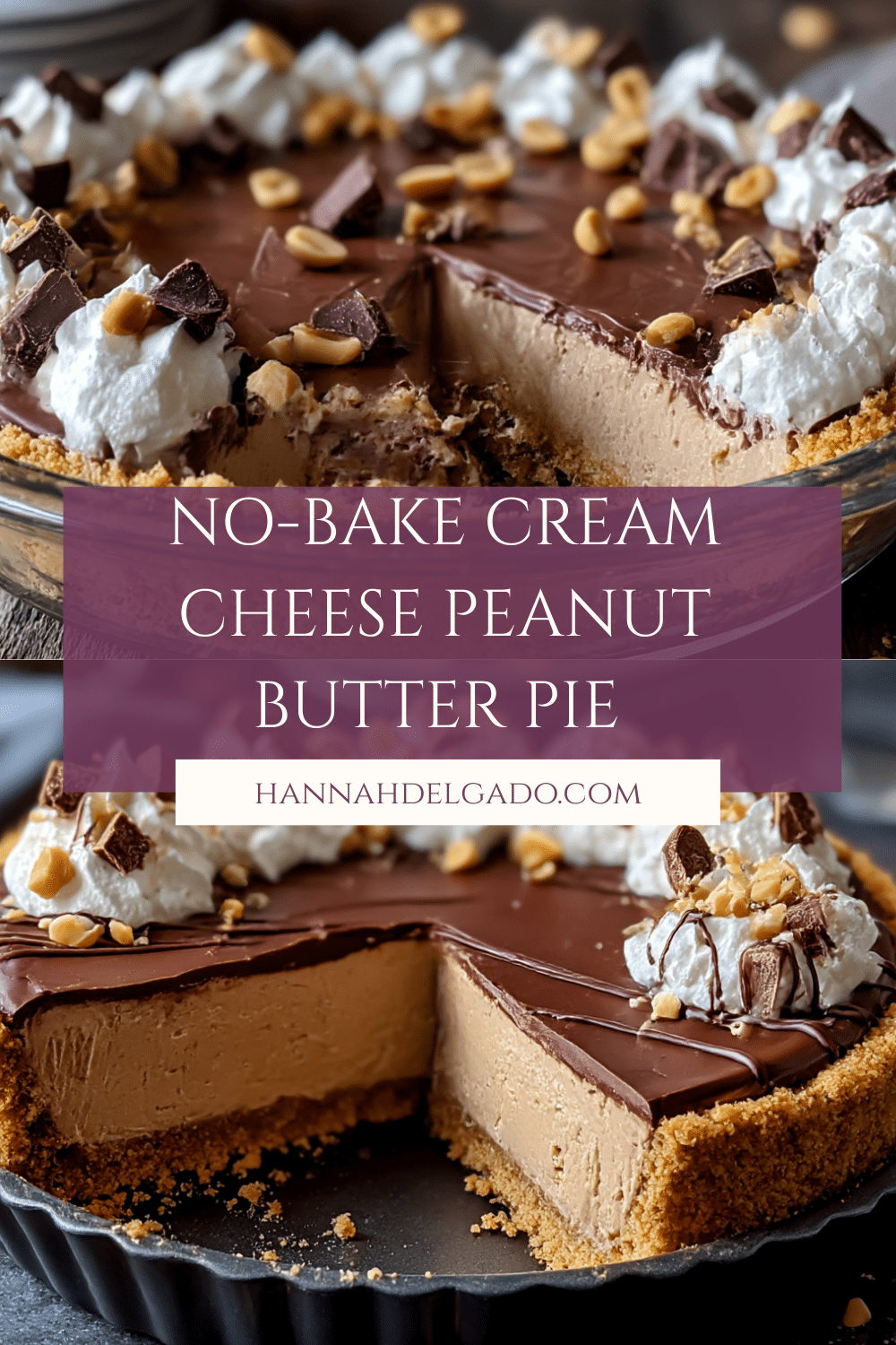 Irresistible No-Bake Cream Cheese Peanut Butter Pie – Quick & Creamy ...