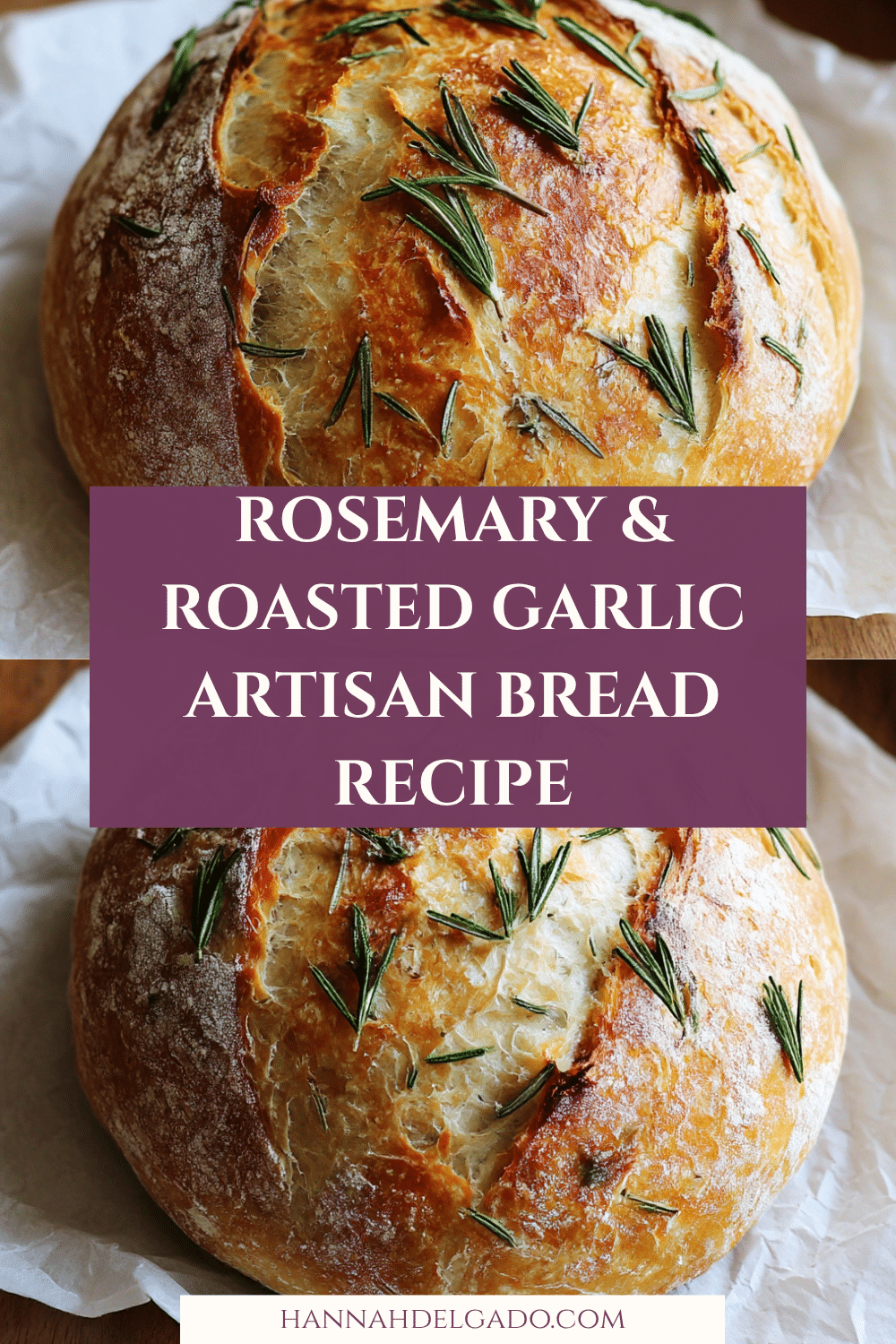 Rosemary & Roasted Garlic Artisan Bread – Irresistibly Aromatic & Warm