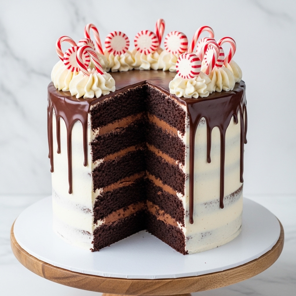 Moist Peppermint Fudge Cake: Irresistible Holiday Dessert
