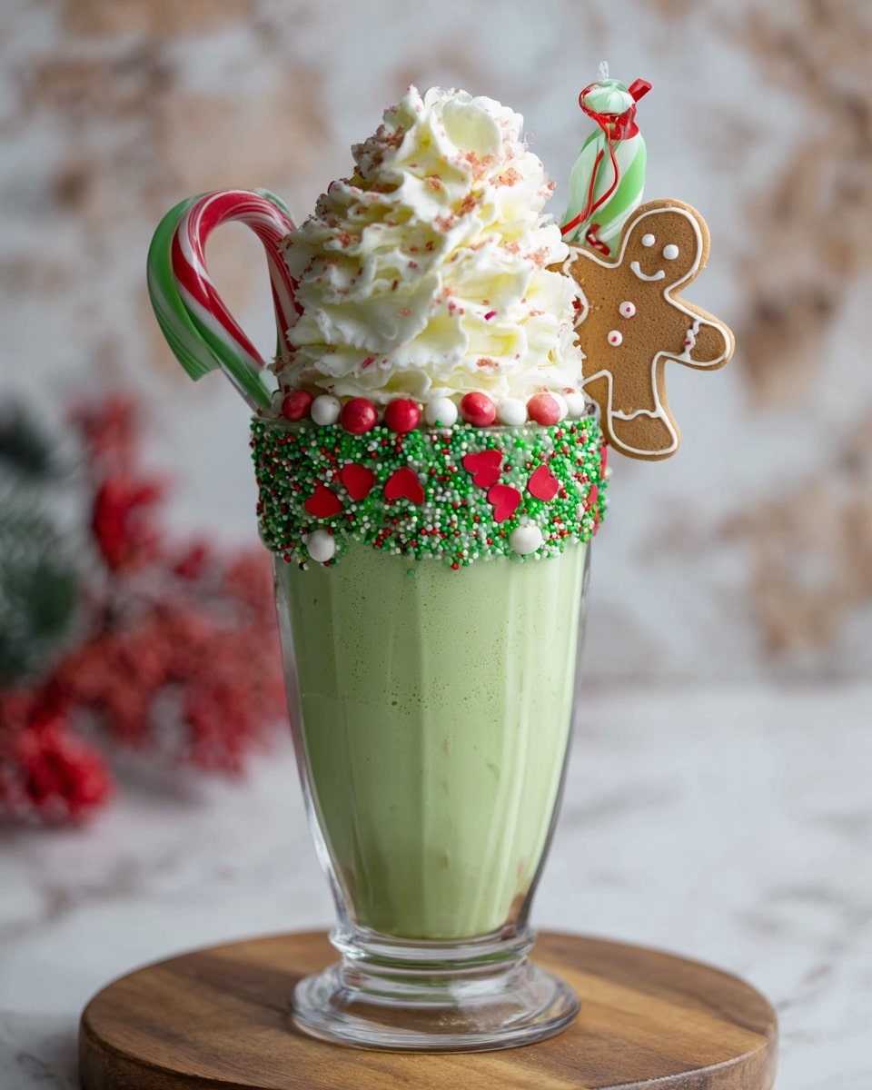 Grinch Milkshake - Fun and Festive Holiday Treats